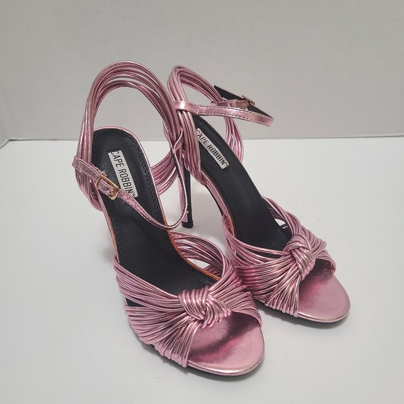 Cape Robbin | Shoes | Cape Robbin Rose Gold Alza Cord Heeled Sandals ...